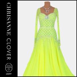 Tropic Lime Ballroom Dance Dress